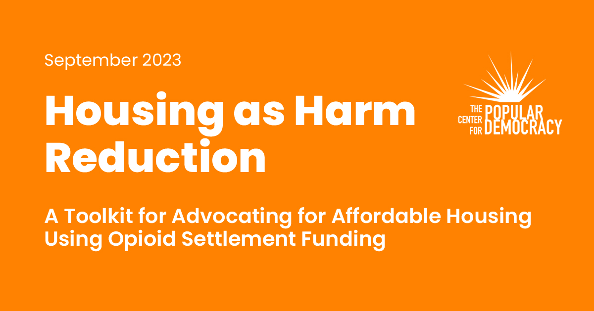Housing as Harm Reduction: A Toolkit for Advocating for Affordable ...